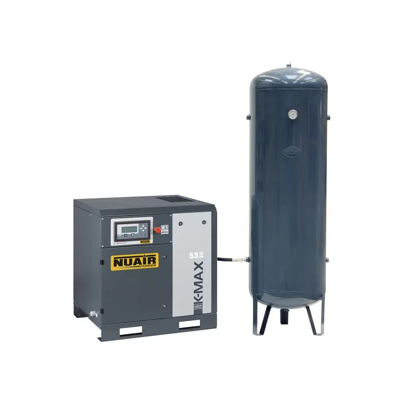 Compresseur d'air à vis 7.5 CV, 500 L, 400 V tri NUAIR 250810CNU