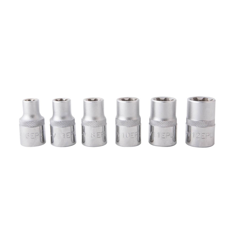 Douilles torx plus ep 6-7-8-10-11-12 l.25mm 1 4 CLAS OM 7019